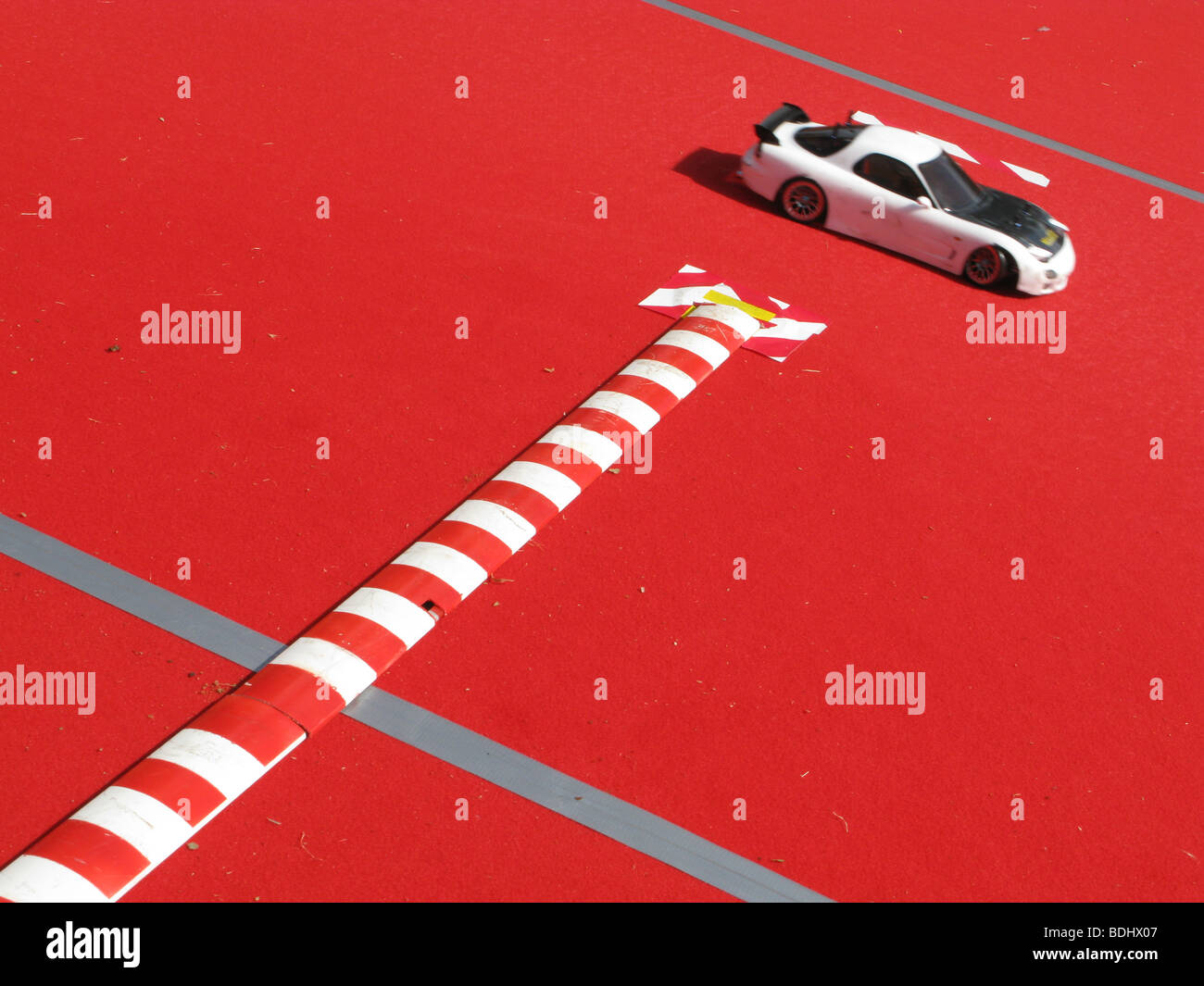miniature car racing track course outdoors Stock Photo - Alamy