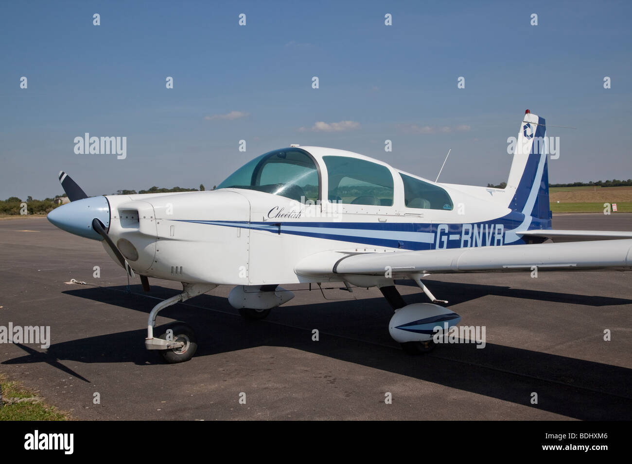Grumman American AA-5A Cheetah, at Turweston Stock Photo - Alamy