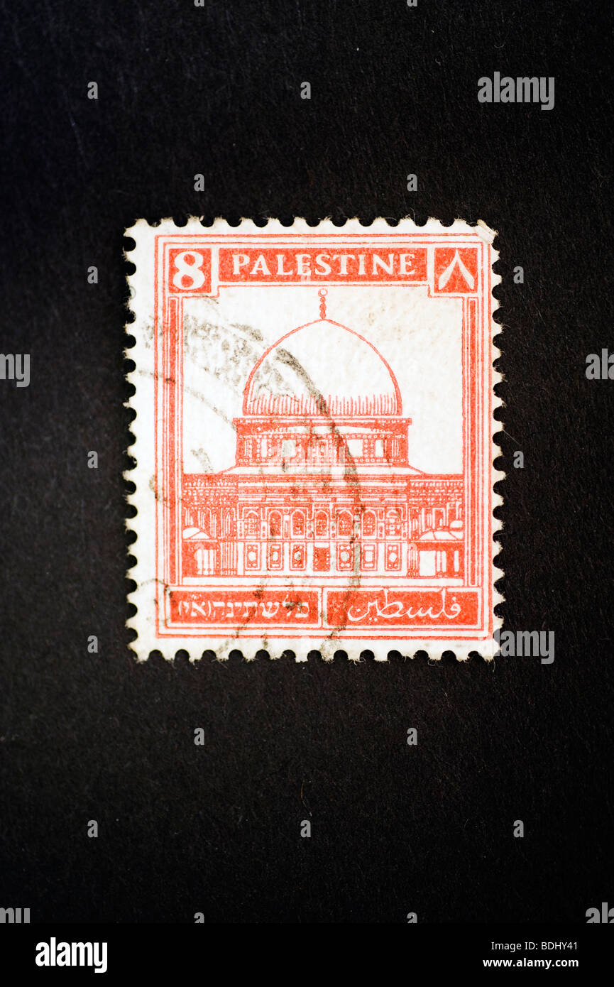 Palestine postage stamp hebrew arabic philately hi-res stock ...