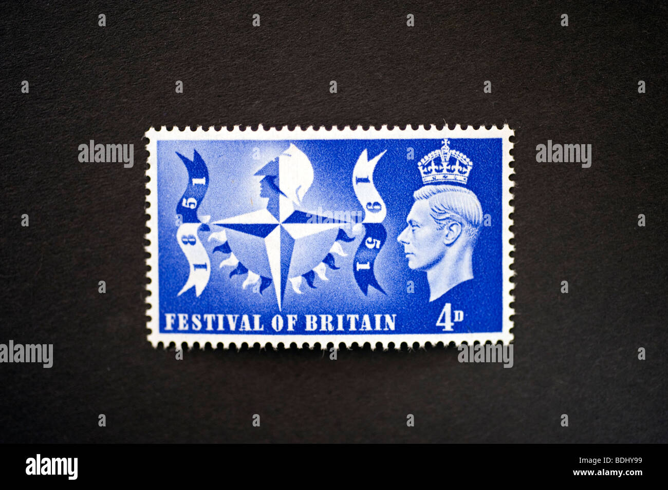 Postage stamp Fourpence Stock Photo - Alamy