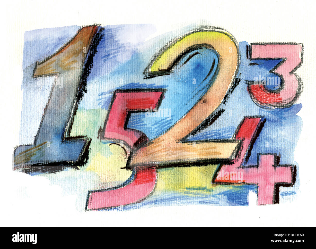 Calculating numbers Cut Out Stock Images & Pictures - Alamy