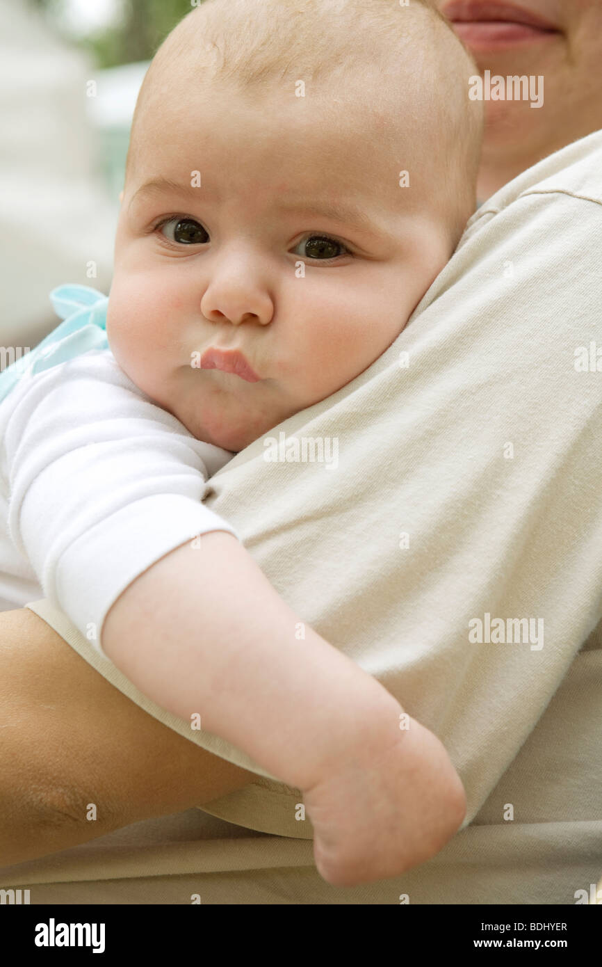 Portrait of happy newborn baby Stock Photo - Alamy