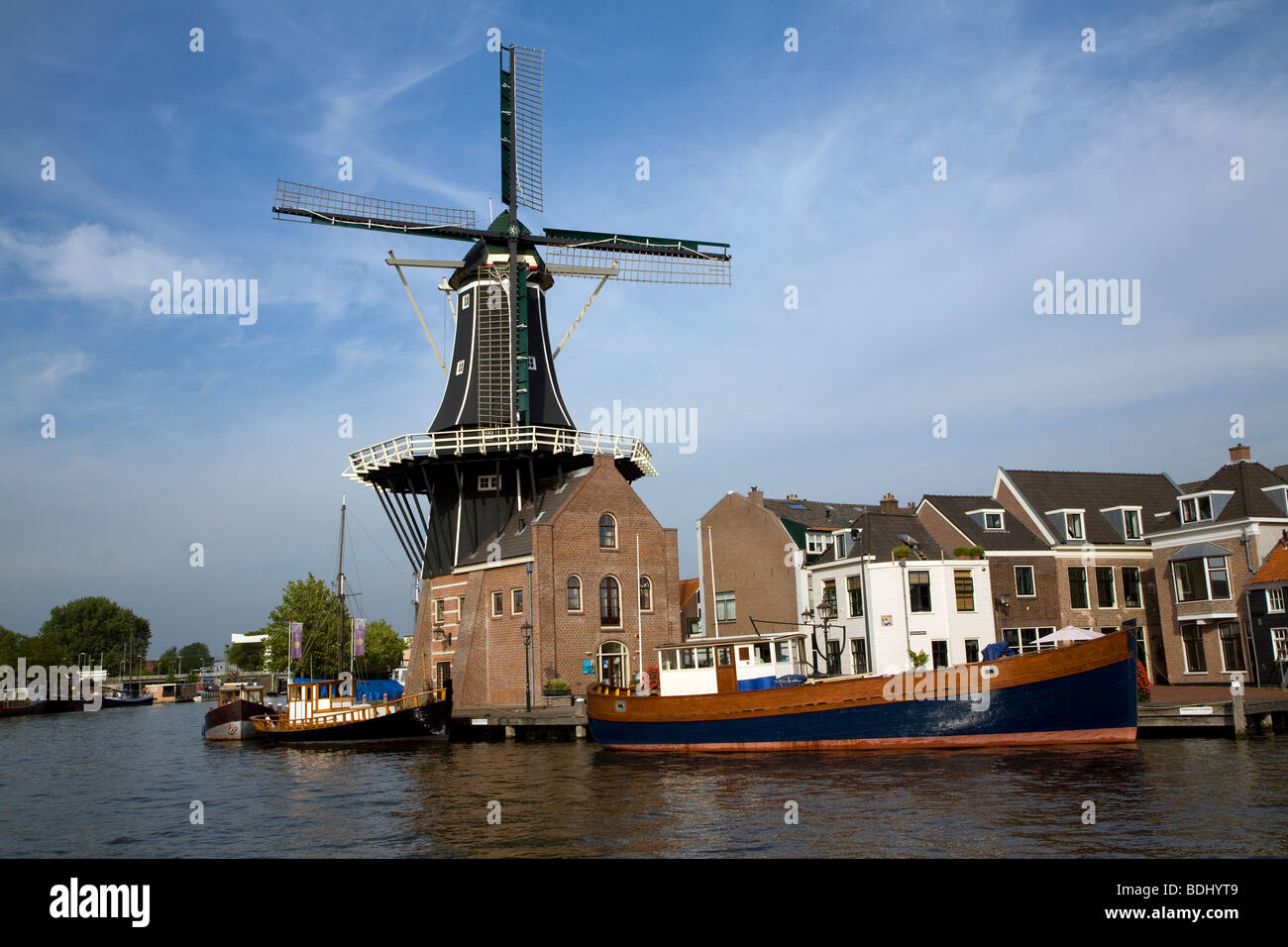 Moulin de Adriaan windmill, Haarlem, Holland Stock Photo - Alamy
