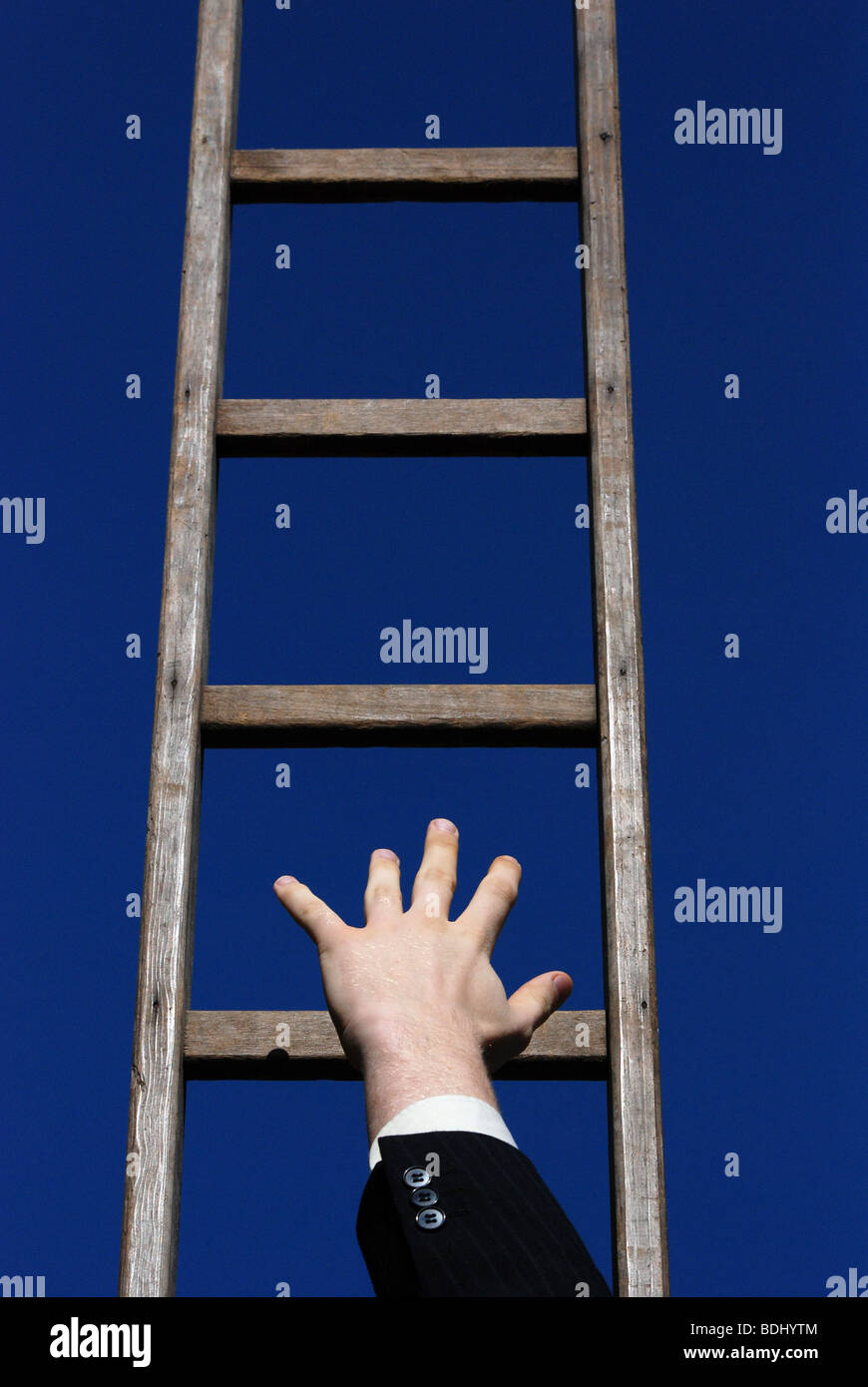 Climbing the ladder of success Stock Photo - Alamy