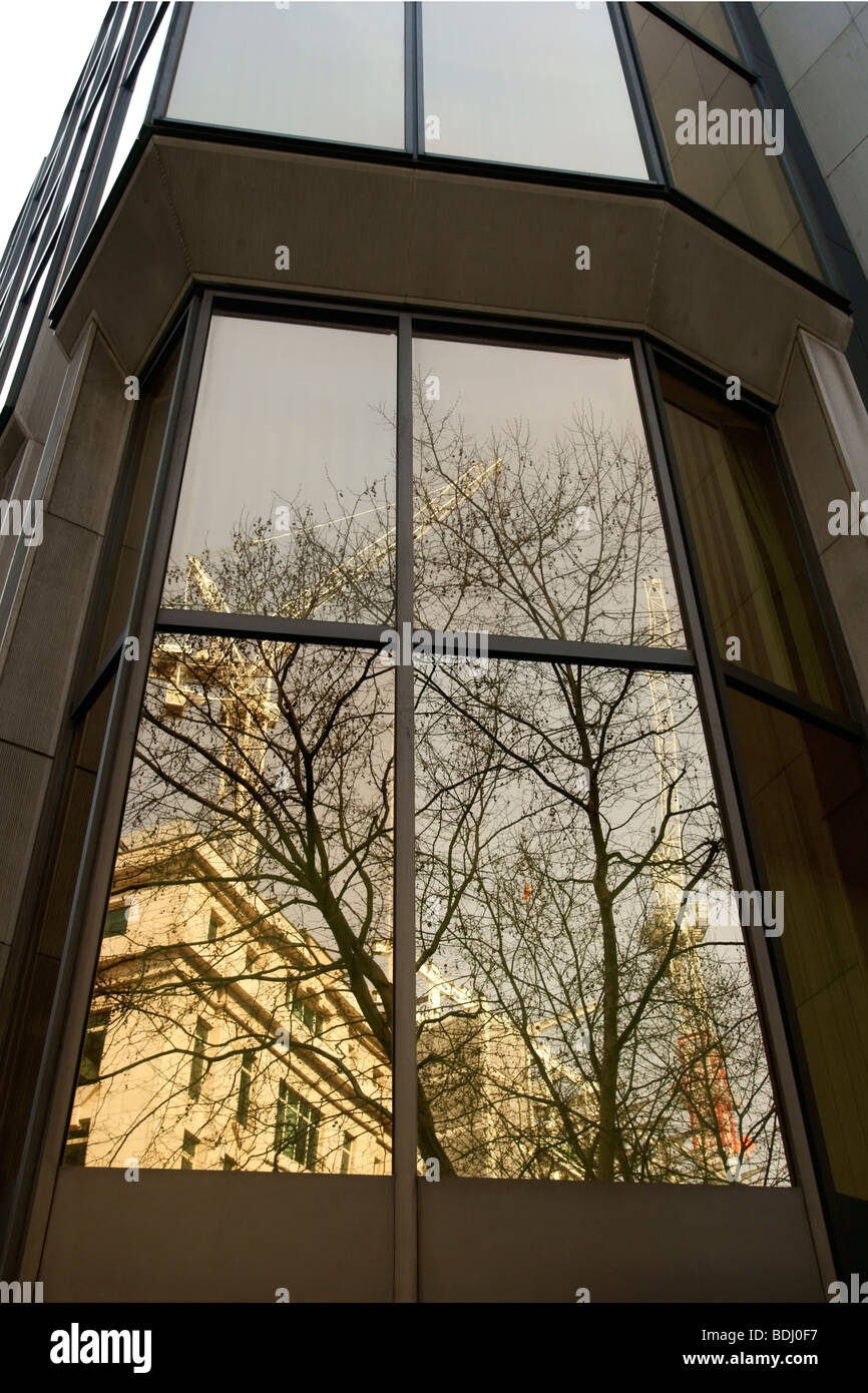 Trees reflection in window hi-res stock photography and images - Alamy