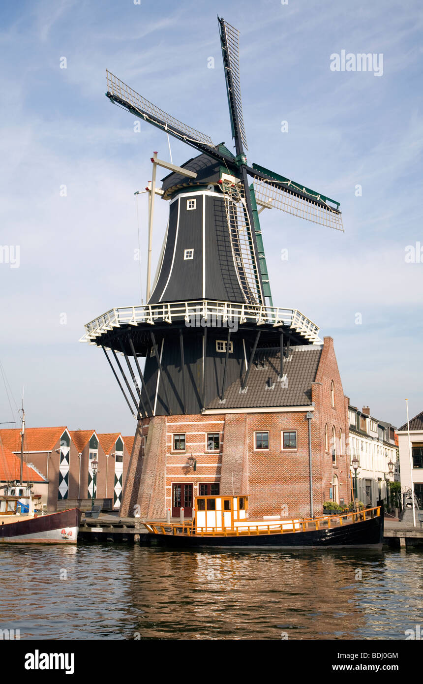 Moulin de Adriaan windmill, Haarlem, Holland Stock Photo - Alamy