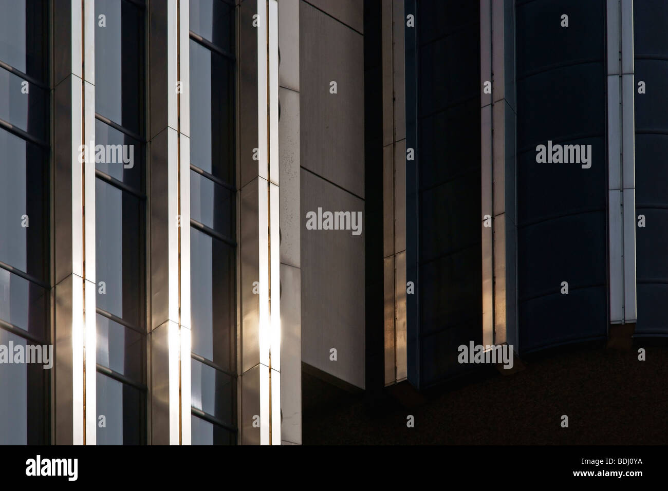 Details of the cladding of Tower 42, Formerly the Natwest Tower, in the ...