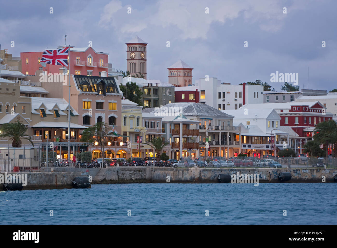 Bermuda, Hamilton, City of Hamilton, Front Street and central Hamilton ...