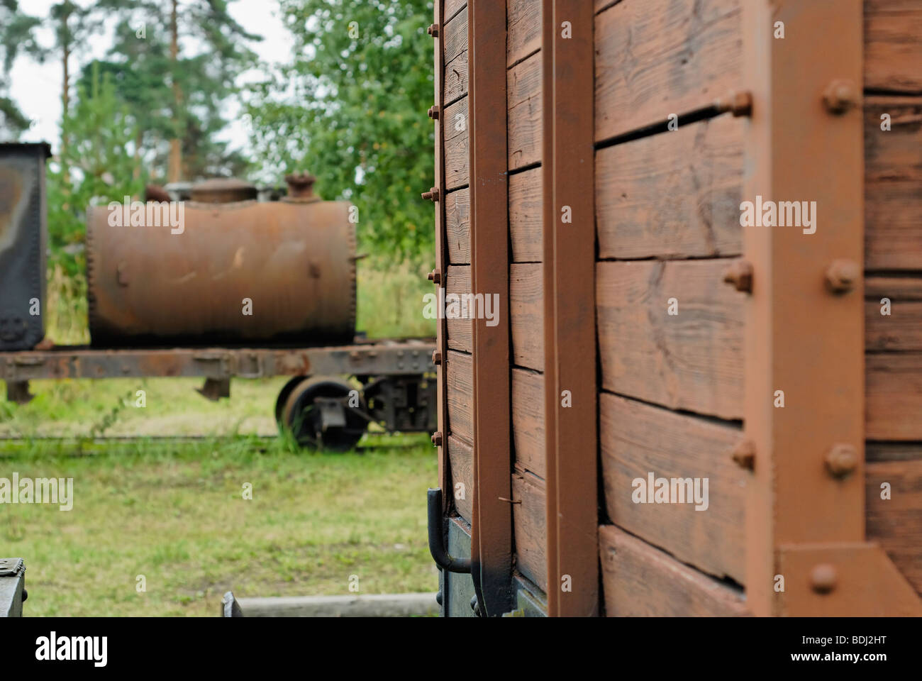 Wooden rail van hi-res stock photography and images - Alamy