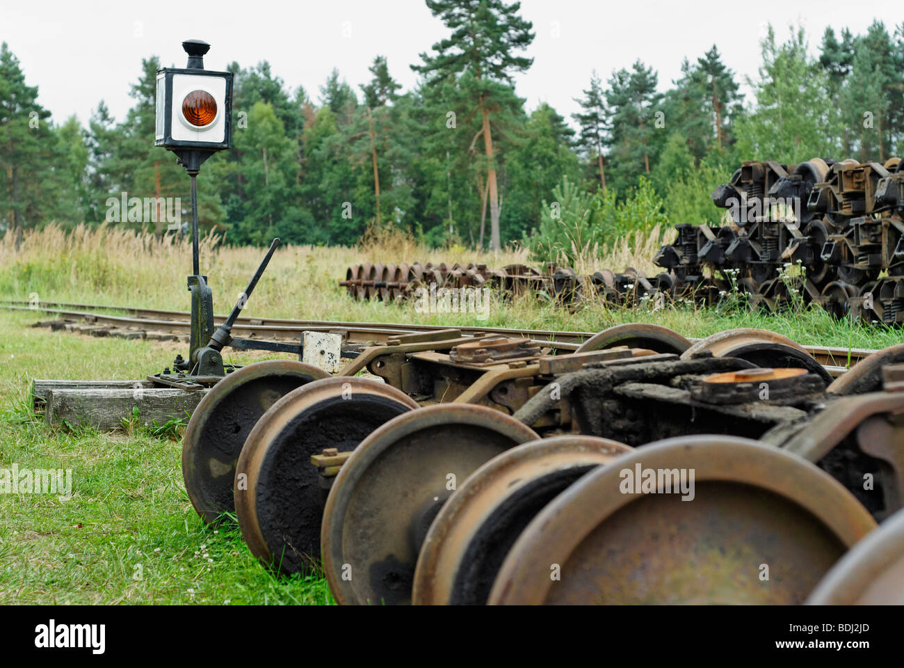 Old rusty train wheels hi-res stock photography and images - Alamy