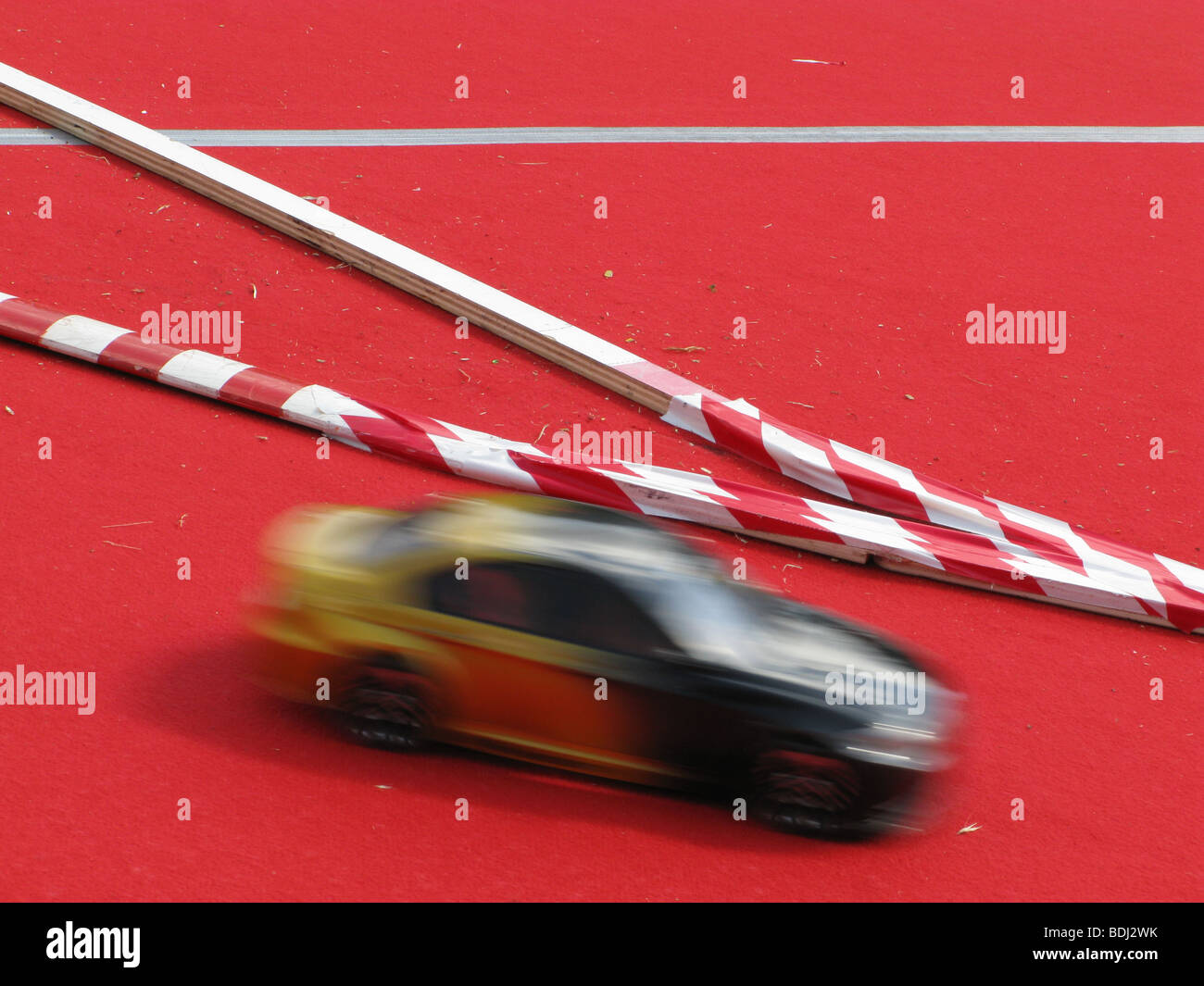 miniature car racing track course outdoors Stock Photo - Alamy