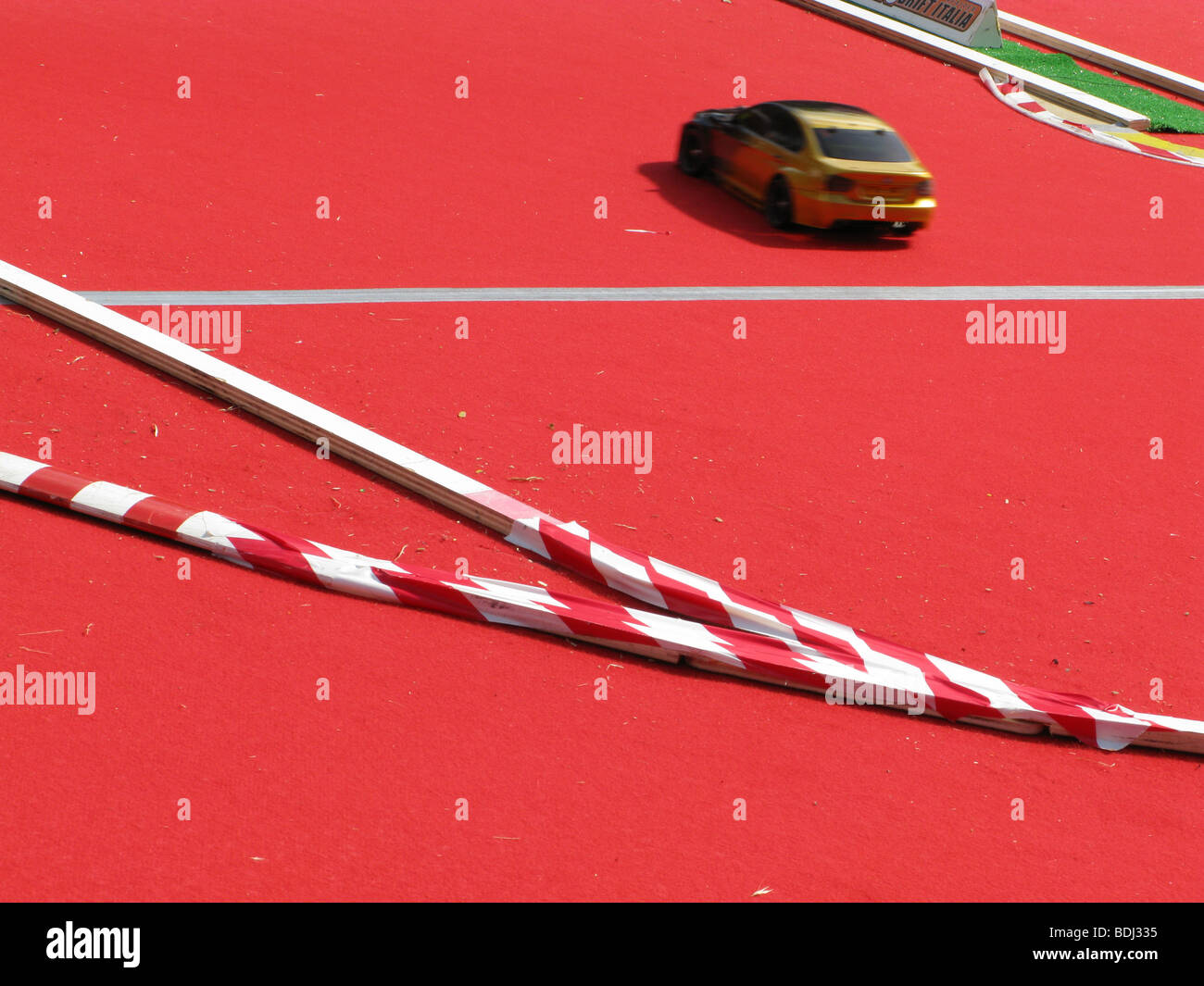 miniature car racing track course outdoors Stock Photo - Alamy