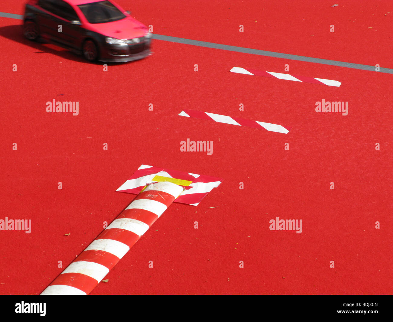 miniature car racing track course outdoors Stock Photo - Alamy