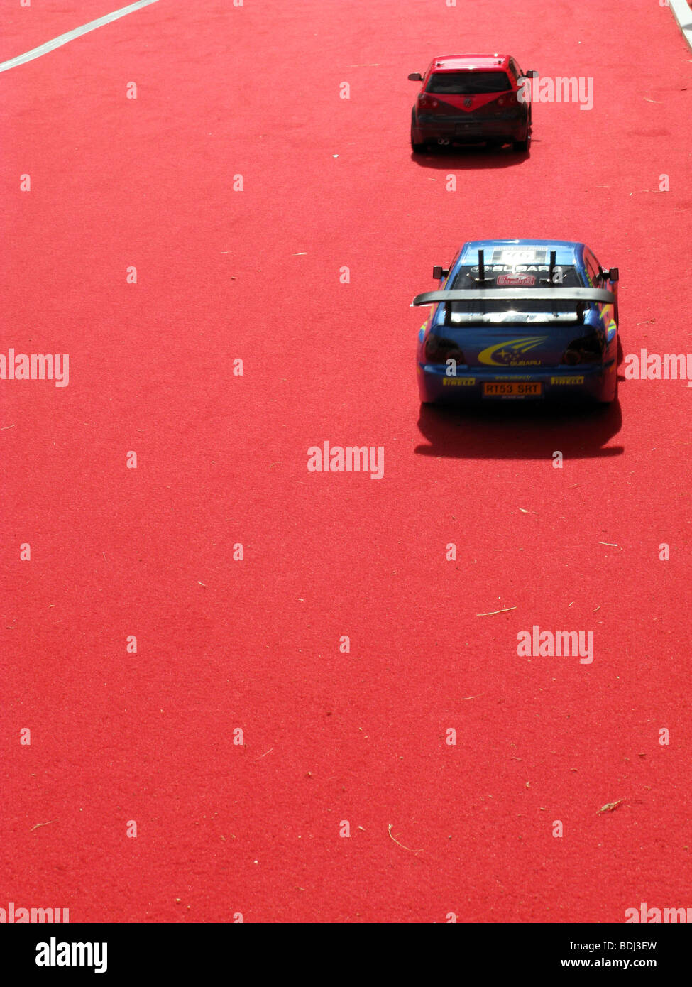 miniature car racing track course outdoors Stock Photo - Alamy