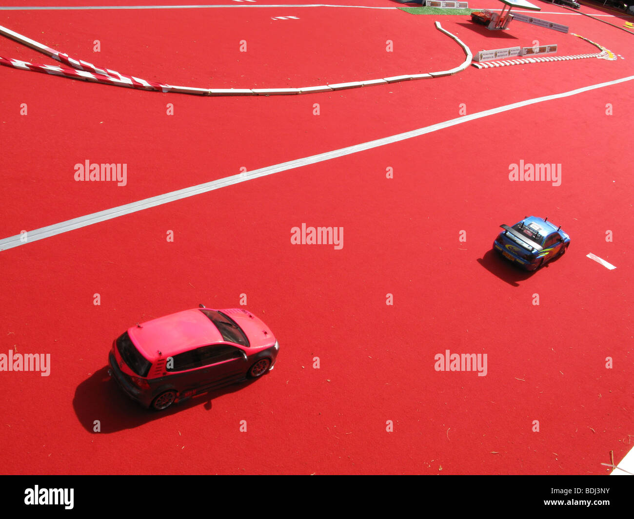miniature car racing track course outdoors Stock Photo - Alamy