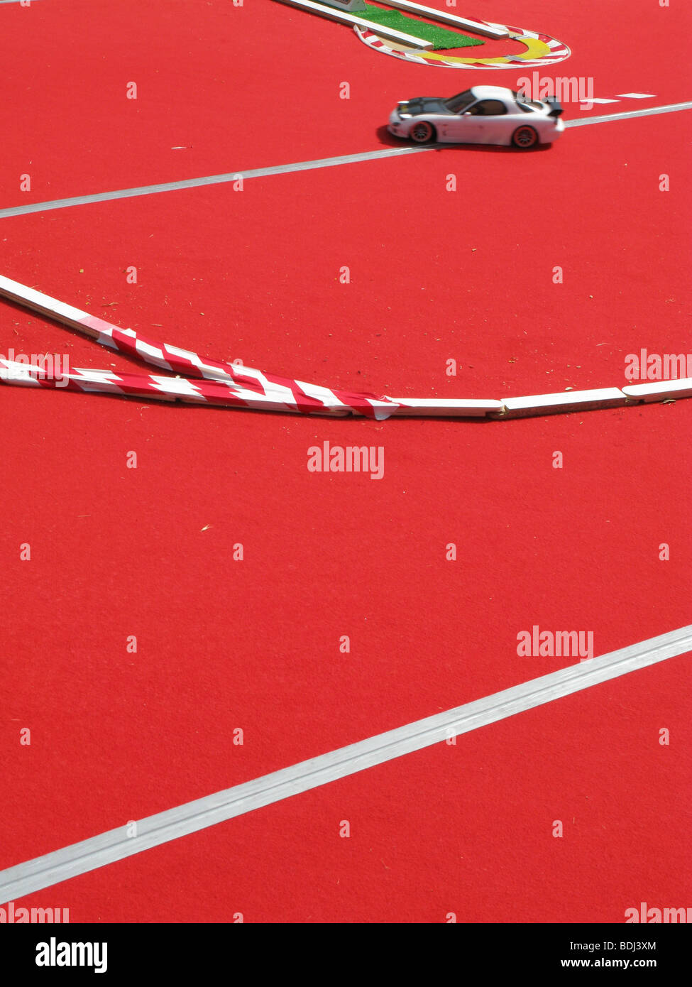 miniature car racing track course outdoors Stock Photo - Alamy