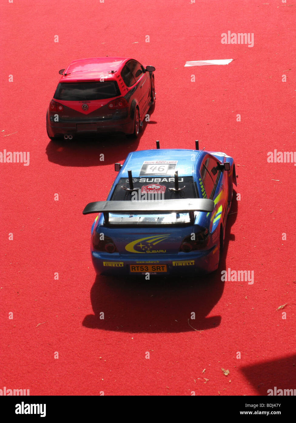 miniature car racing track course outdoors Stock Photo - Alamy