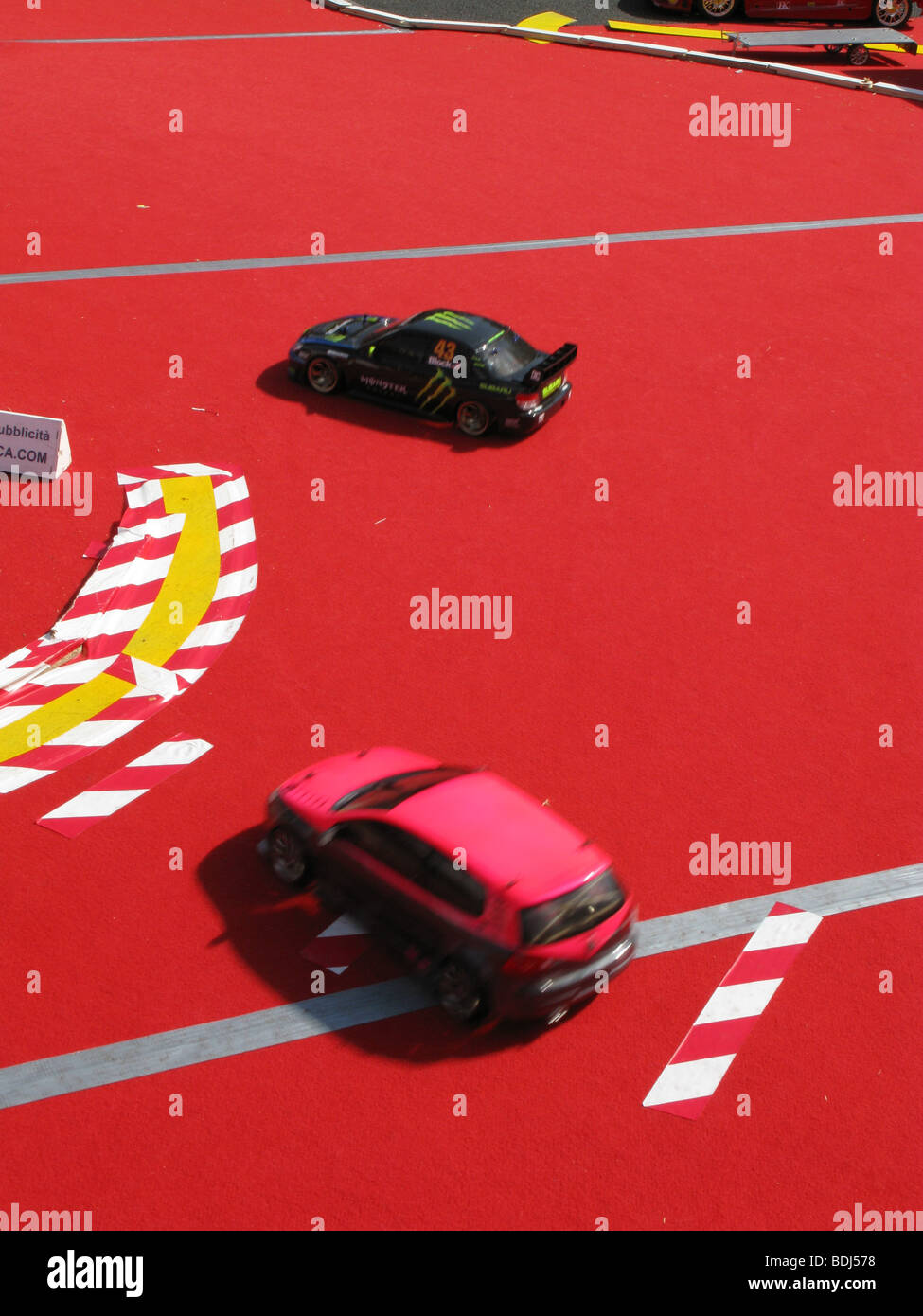 miniature car racing track course outdoors Stock Photo - Alamy