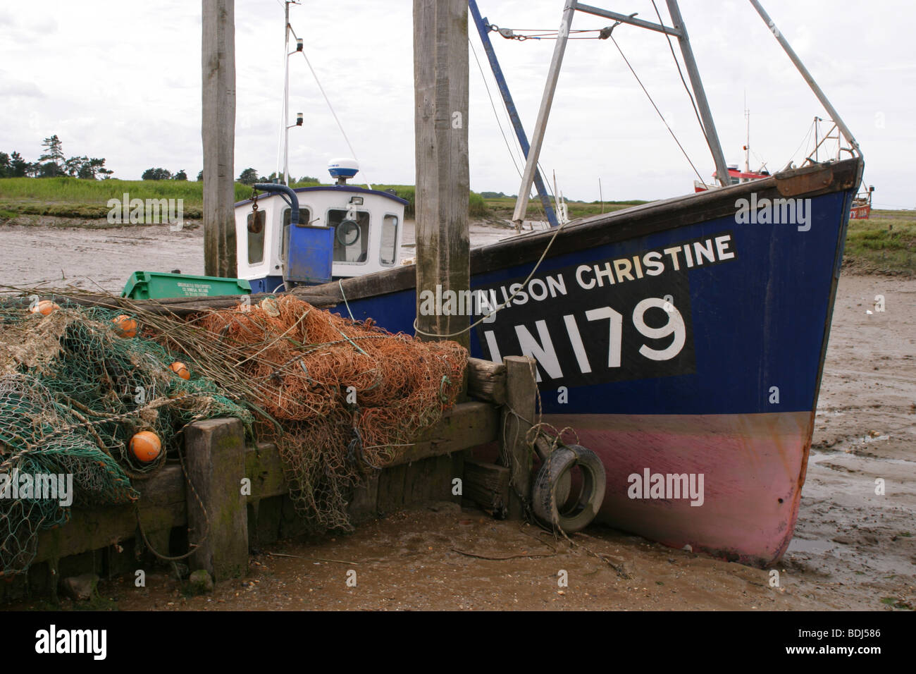 Fishing boat Brancaster Staithe Harbour Norfolk UK Stock Photo - Alamy