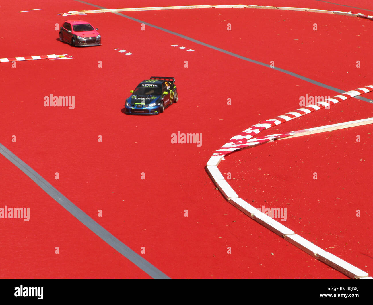 miniature car racing track course outdoors Stock Photo - Alamy