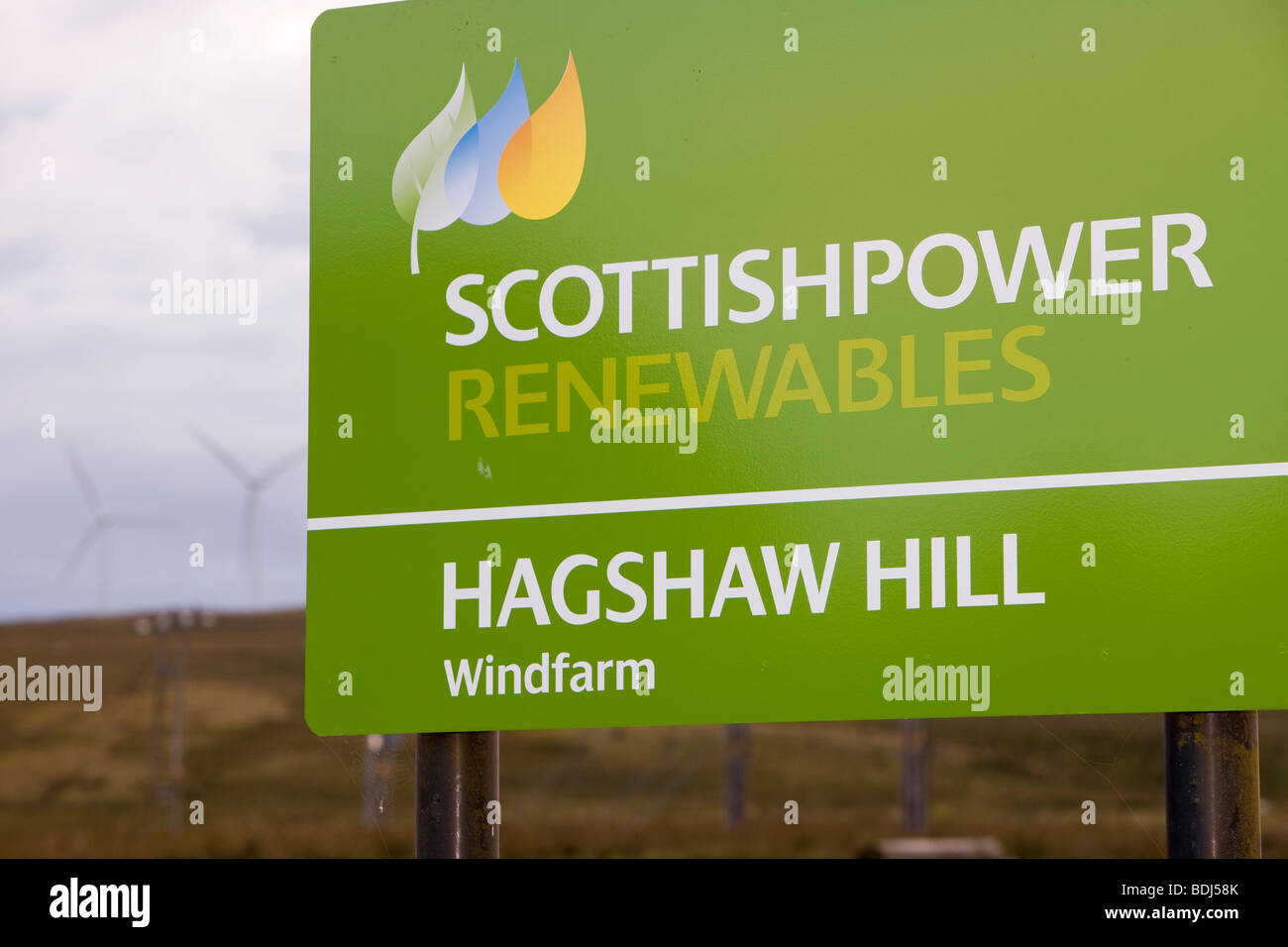 The Hagshaw Hill wind farm above Douglas, Lanarkshire, scotland, UK ...