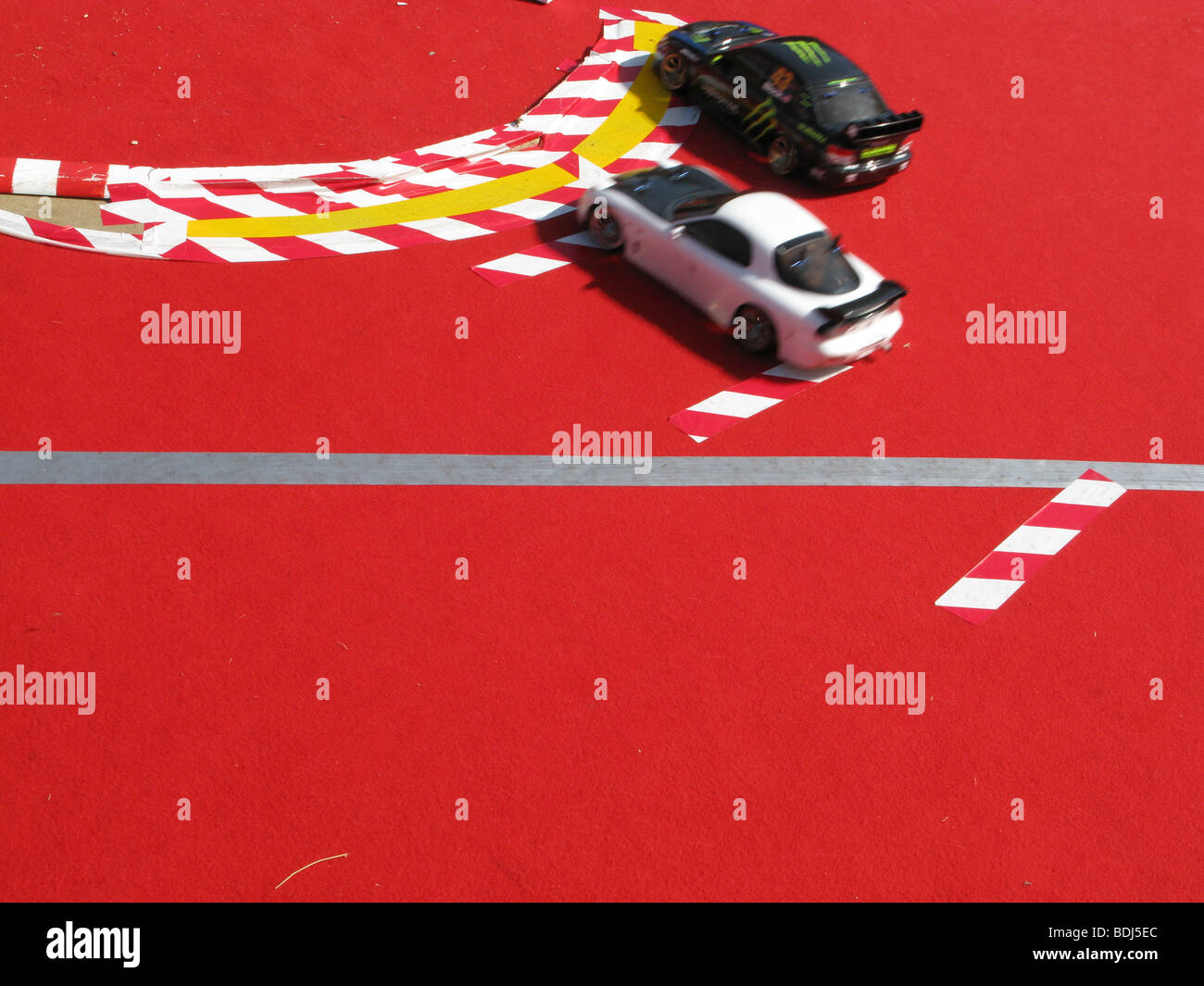 miniature car racing track course outdoors Stock Photo - Alamy