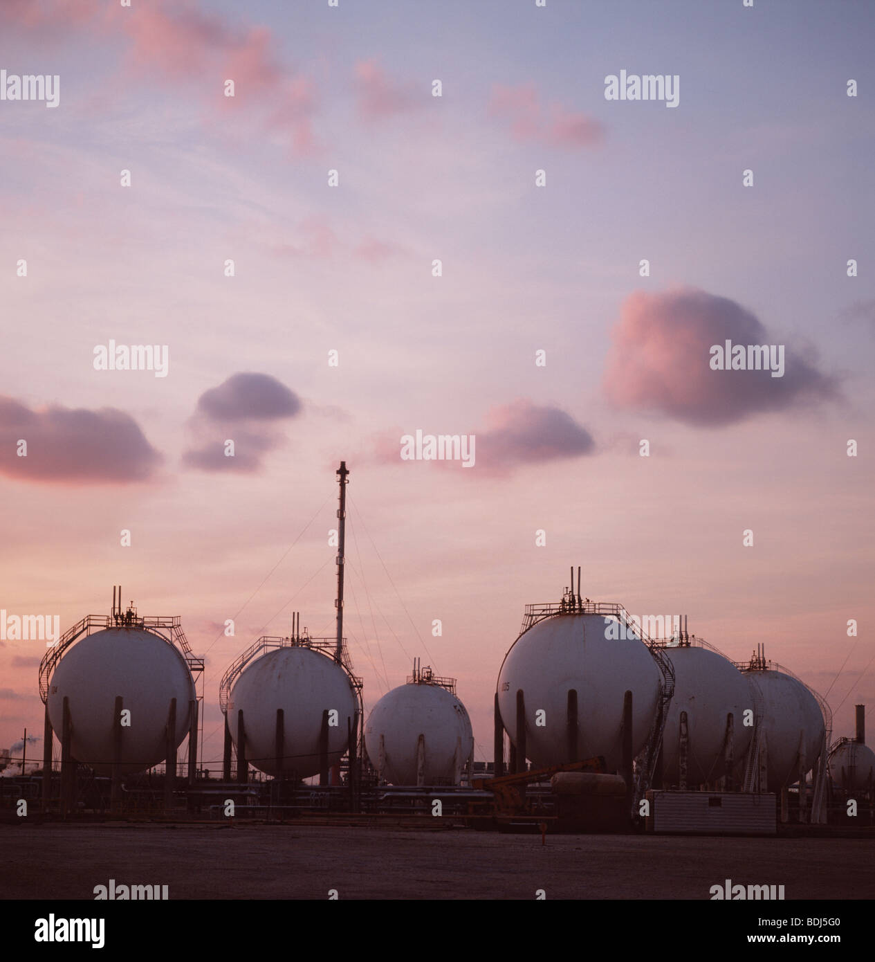 Baytown Exxon Refinery Stock Photo - Alamy