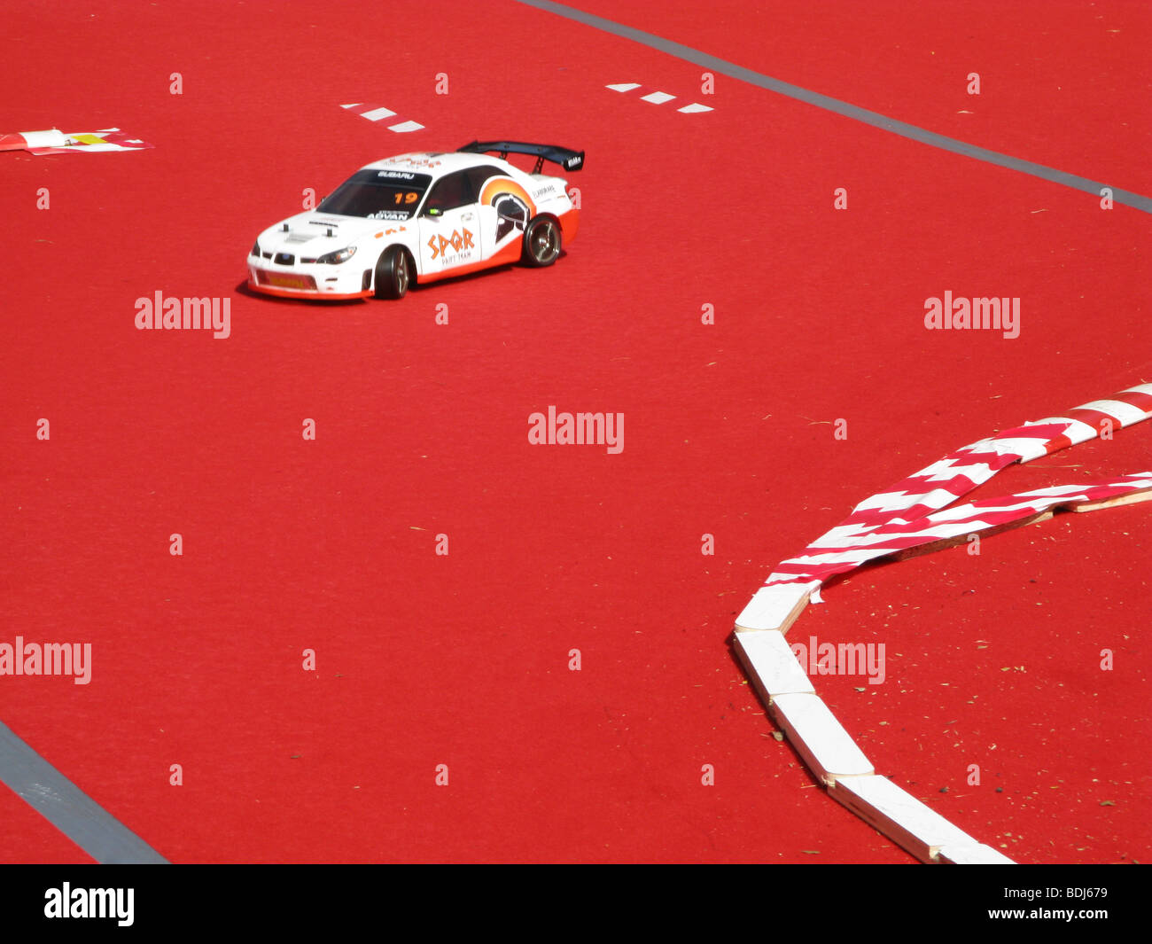 miniature car racing track course outdoors Stock Photo - Alamy