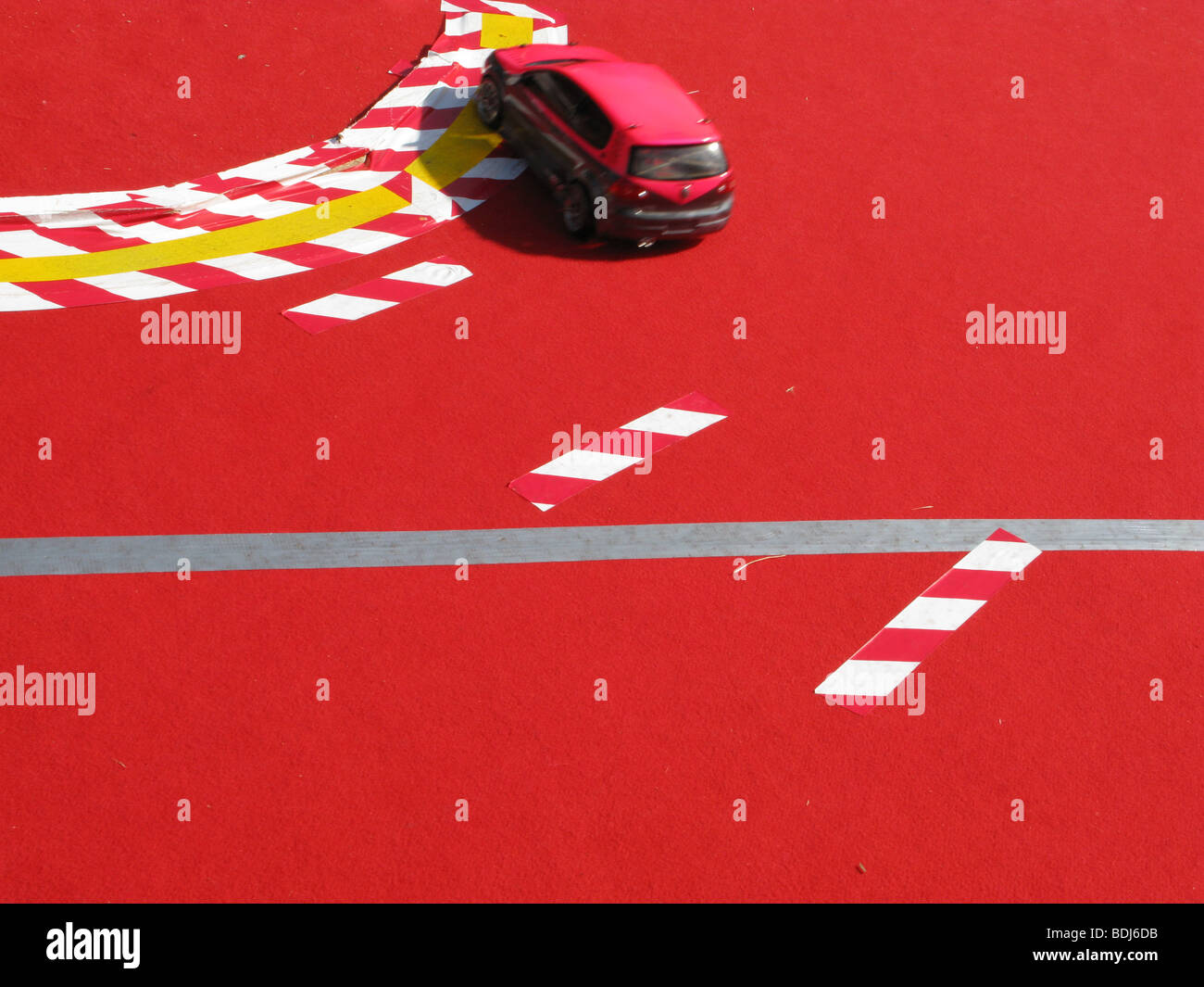 miniature car racing track course outdoors Stock Photo - Alamy