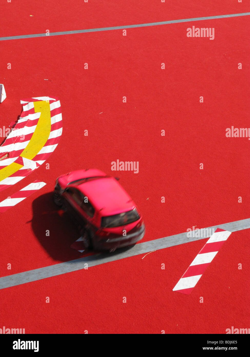 miniature car racing track course outdoors Stock Photo - Alamy