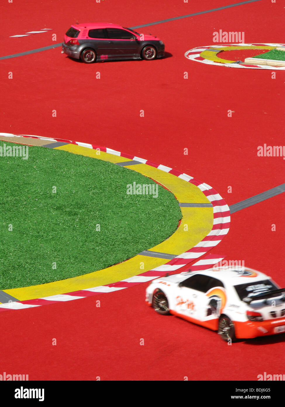miniature car racing track course outdoors Stock Photo - Alamy