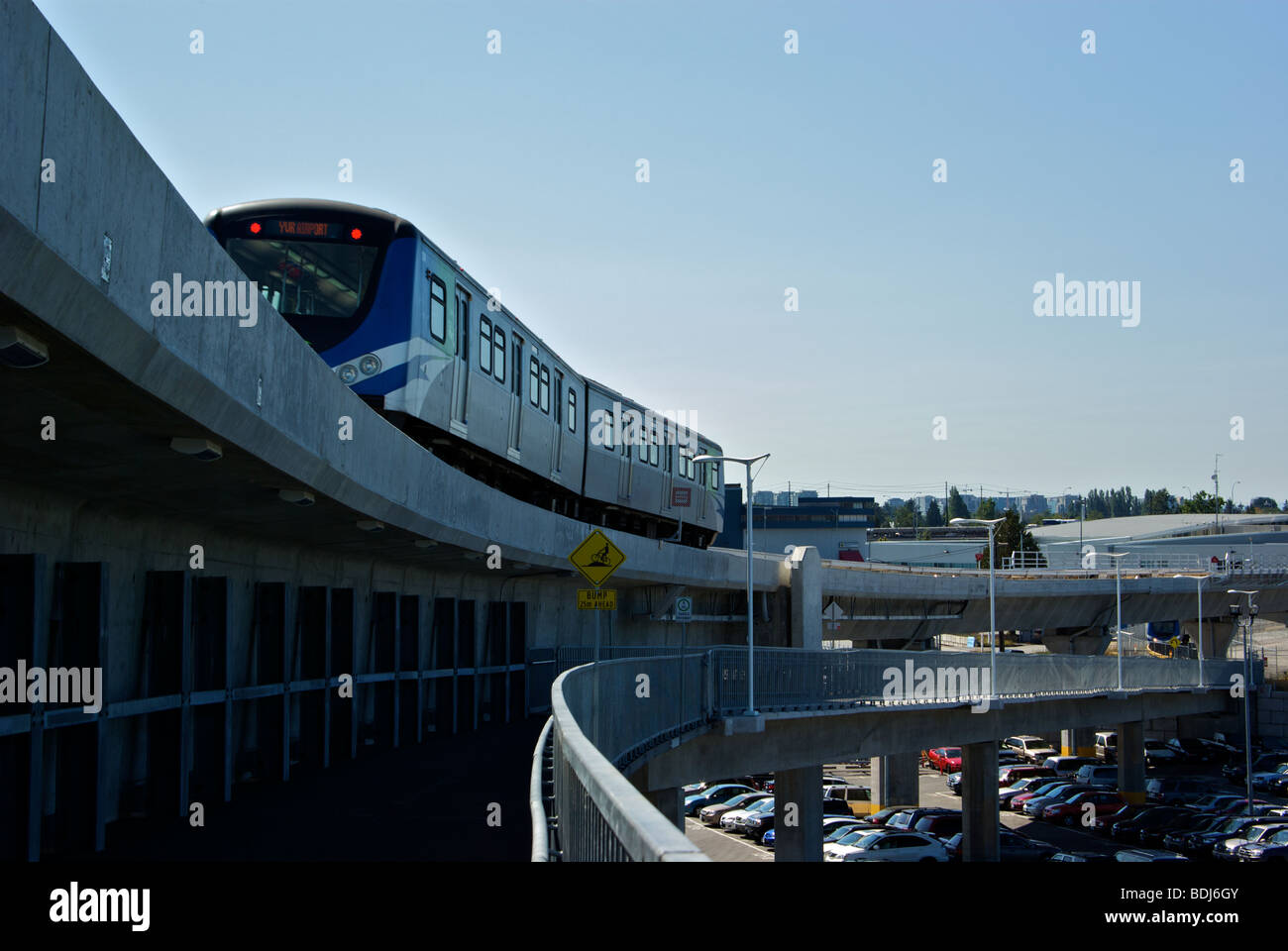 New Canada Line light rapid transit commuter line with shared bicycle ...