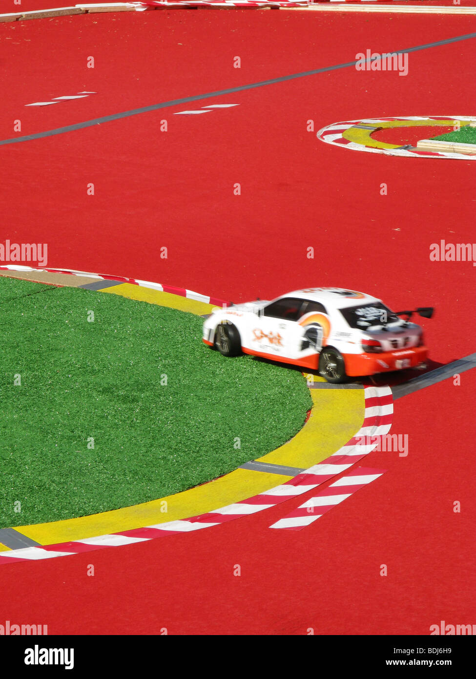 miniature car racing track course outdoors Stock Photo - Alamy