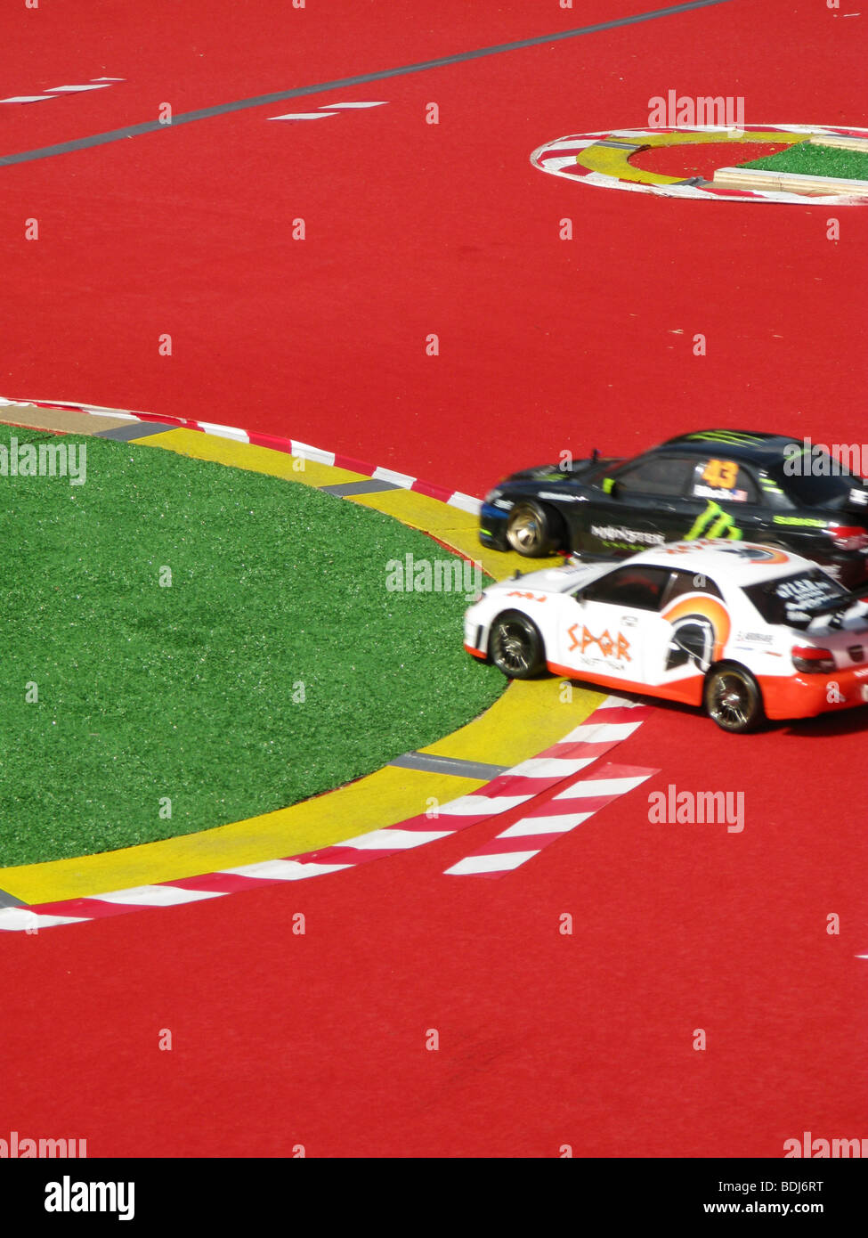 miniature car racing track course outdoors Stock Photo - Alamy