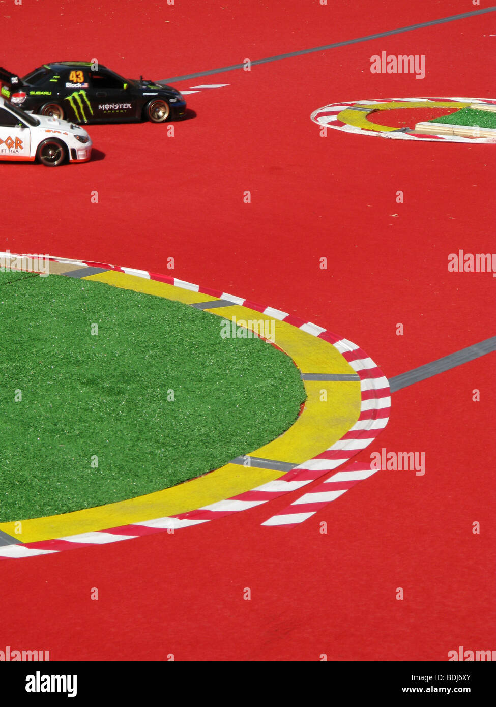 miniature car racing track course outdoors Stock Photo - Alamy