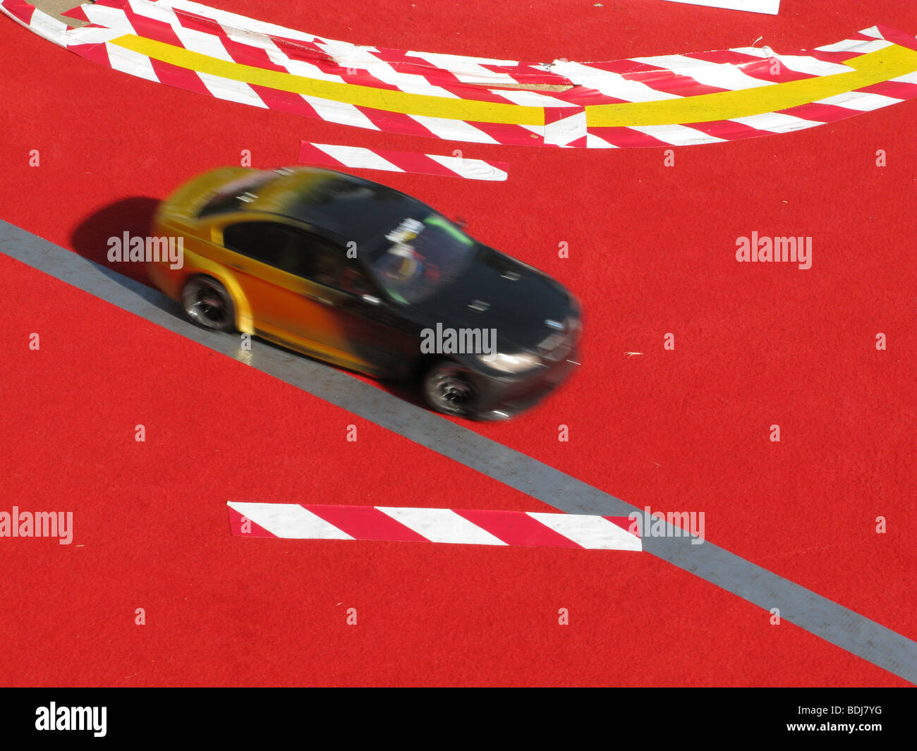 miniature car racing track course outdoors Stock Photo - Alamy