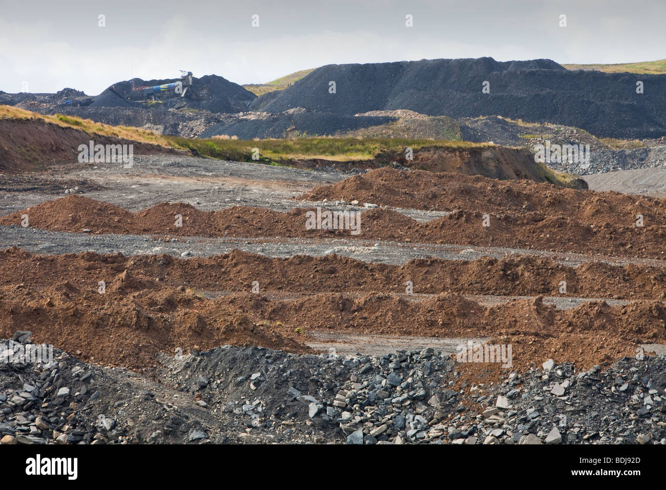 The Glentaggart open cast coal mine in Lanarkshire, Scotland, UK Stock ...