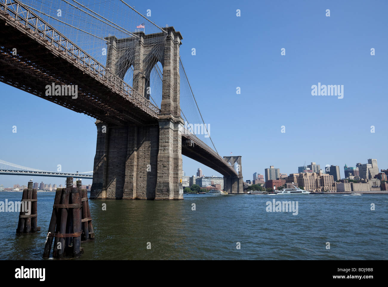 Brooklyn Bridge over the East River, New York City, USA Stock Photo - Alamy