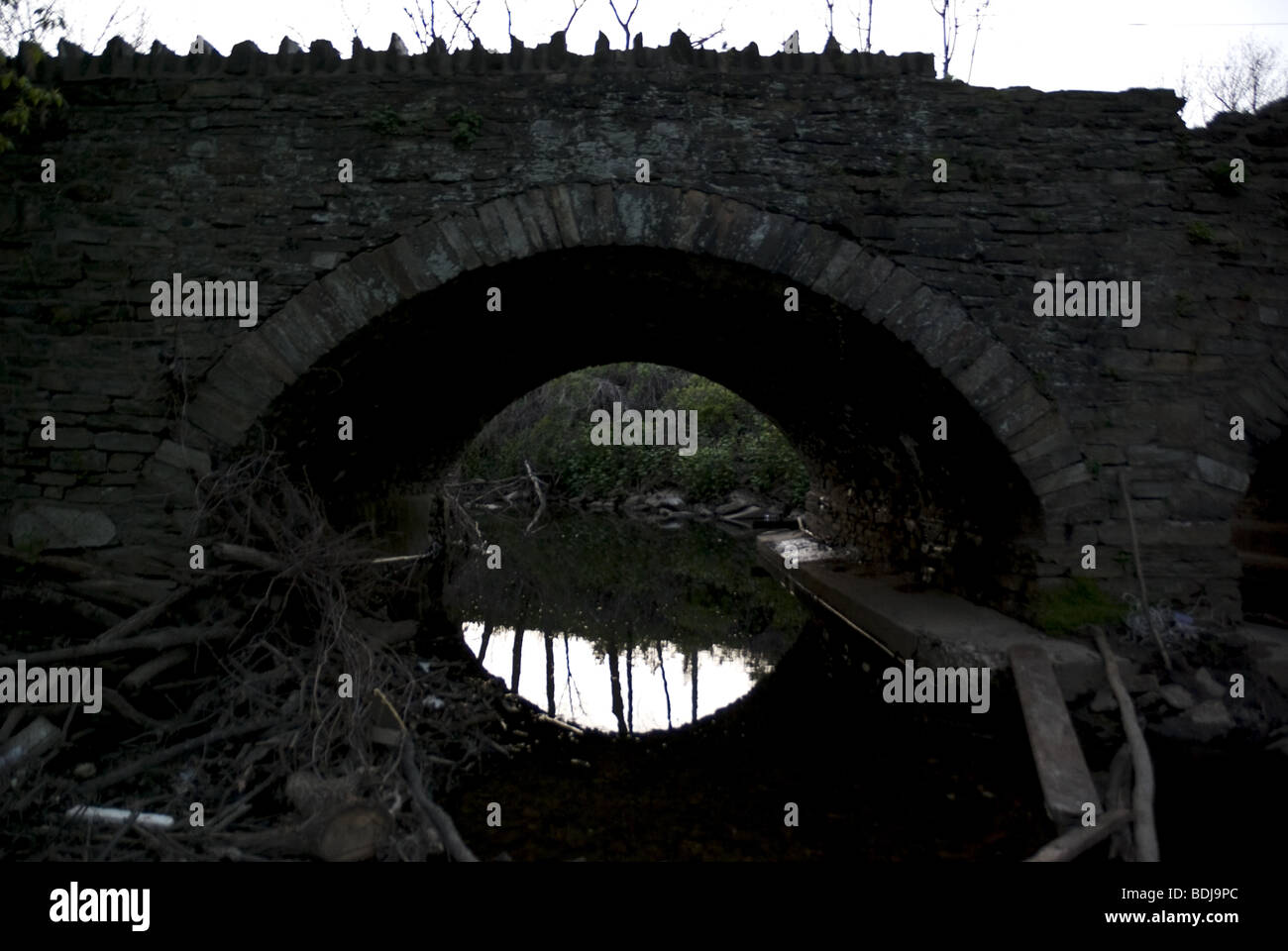 Poquessing Creek Bridge Byberry, Philadelphia Stock Photo - Alamy