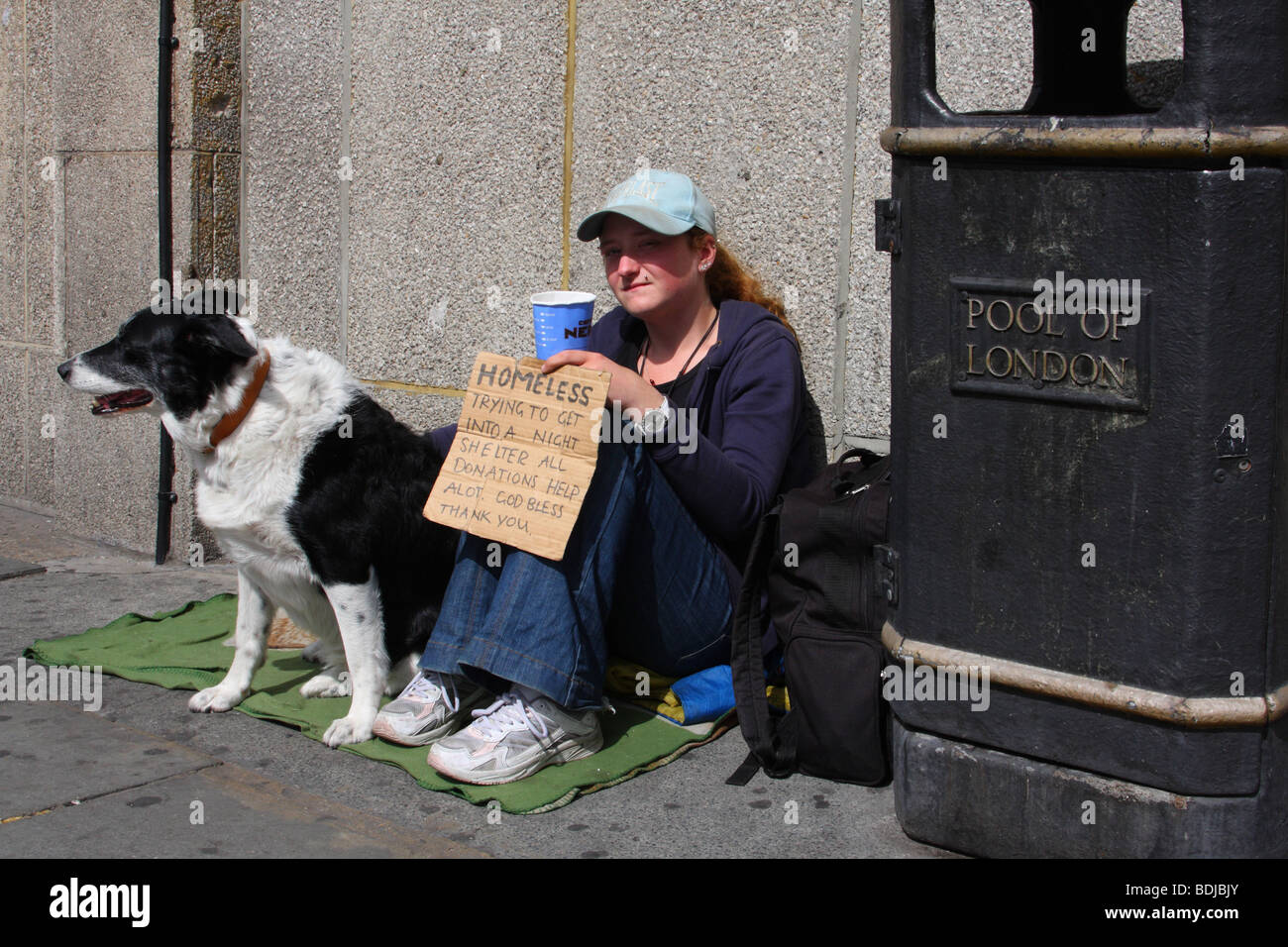 Homeless begging money hi-res stock photography and images - Alamy