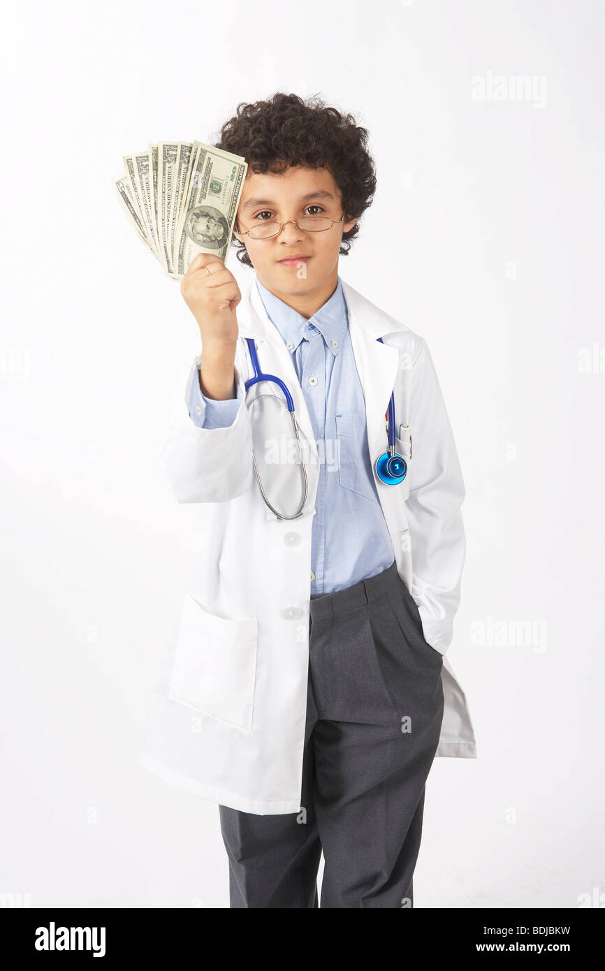 Boy Dressed as Doctor Stock Photo - Alamy