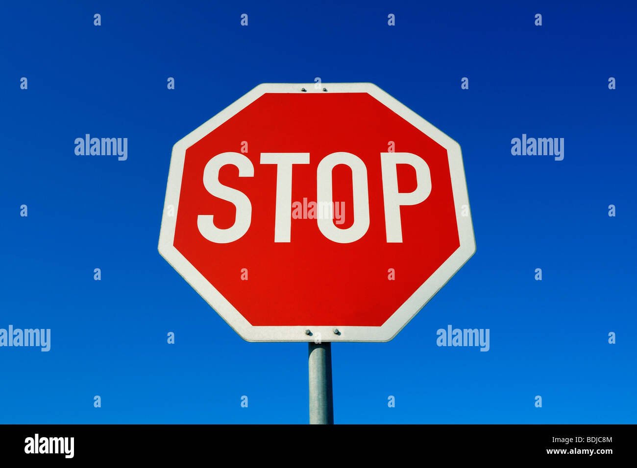 Stop road sign without word hi-res stock photography and images - Alamy