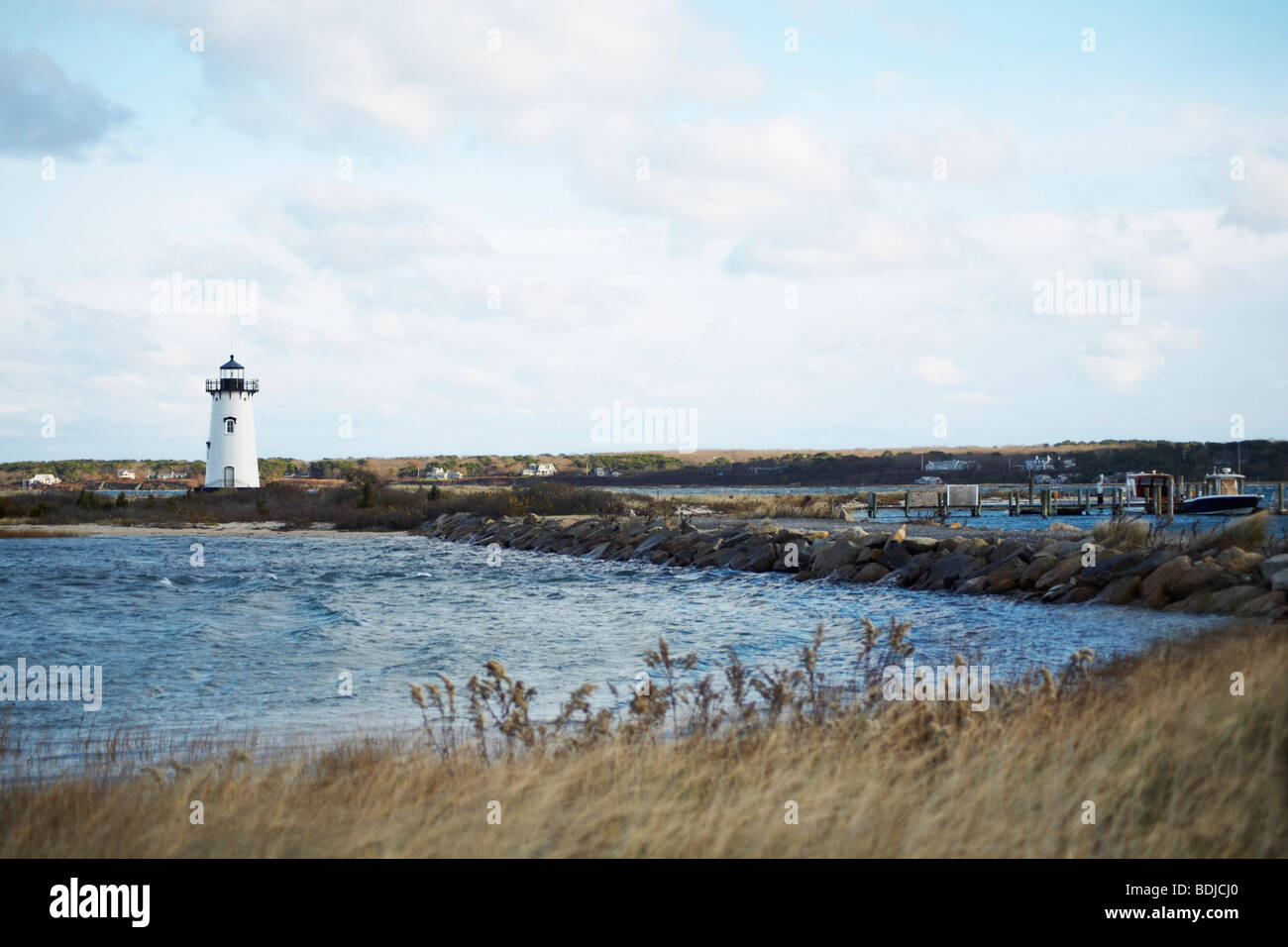 Edgartown Lighthouse, Edgartown, Martha's Vineyard, Massachusetts, USA ...