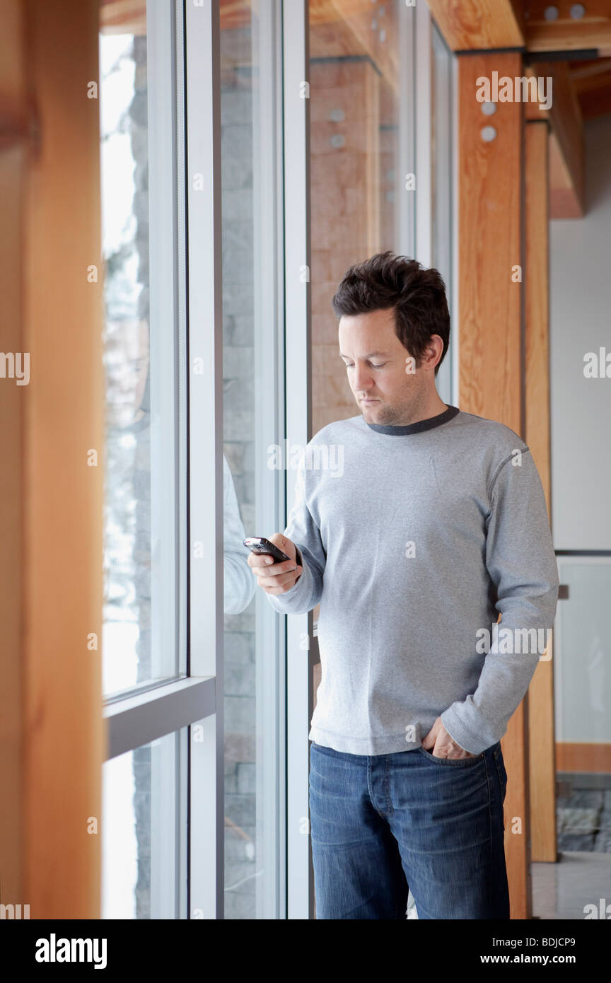 Man Dialing Cell Phone Stock Photo - Alamy