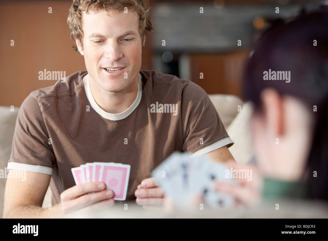 Couple Playing Cards Stock Photo - Alamy