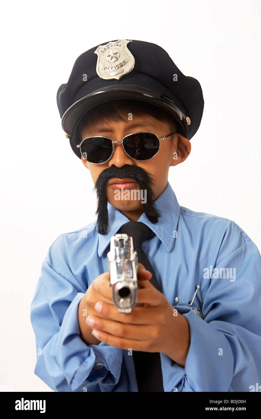 Kid dressed as police hi-res stock photography and images - Alamy