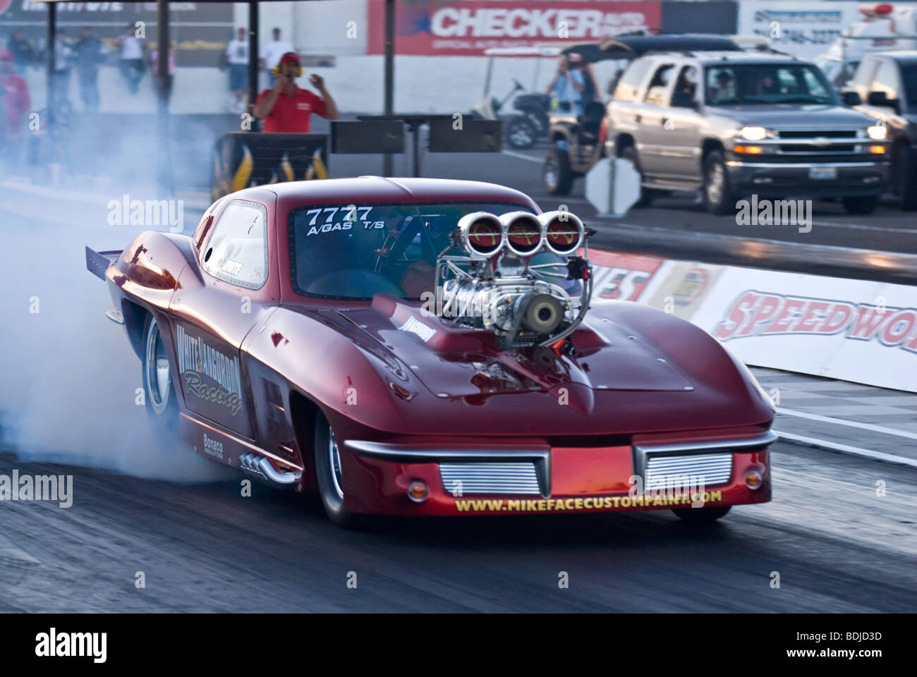 NHRA Hot Rod Heritage event action Stock Photo - Alamy