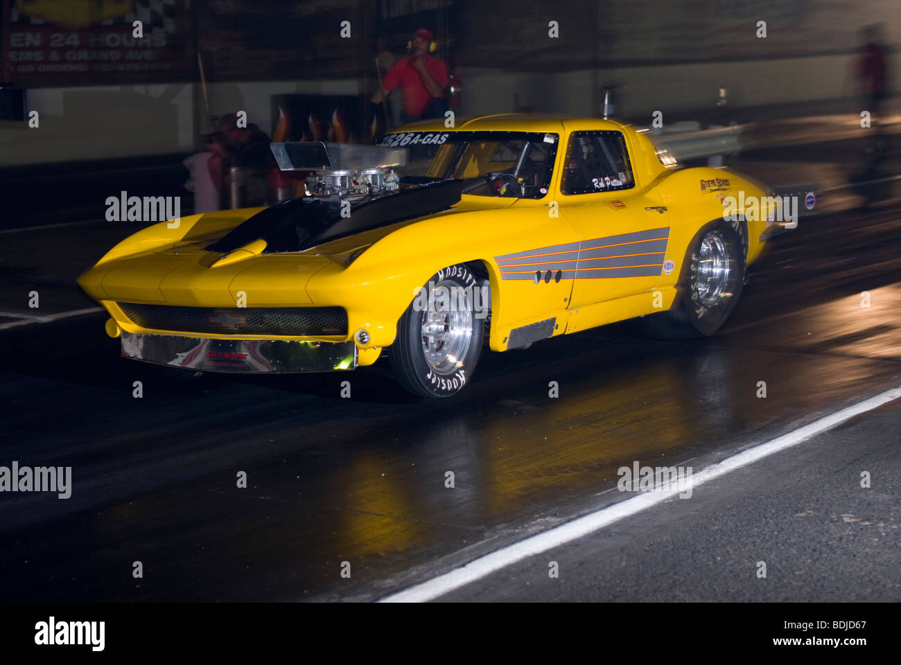 NHRA Hot Rod Heritage event action Stock Photo - Alamy