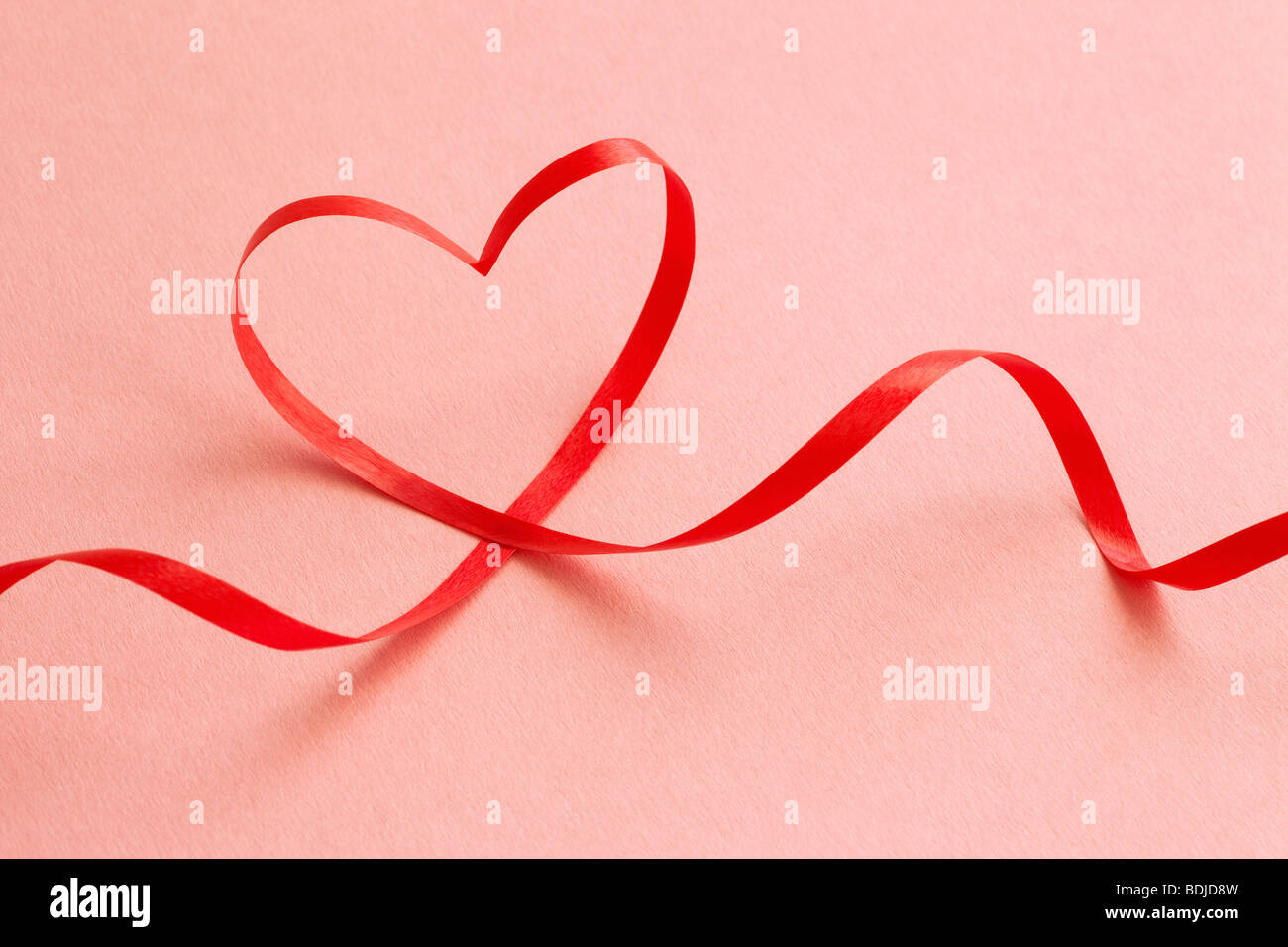 Heart Shaped Ribbon Stock Photo - Alamy