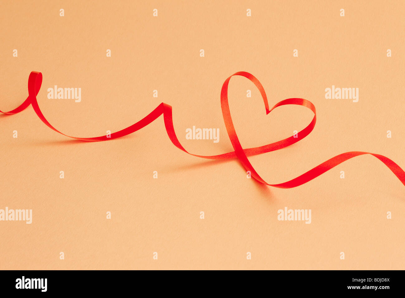 Heart Shaped Ribbon Stock Photo - Alamy